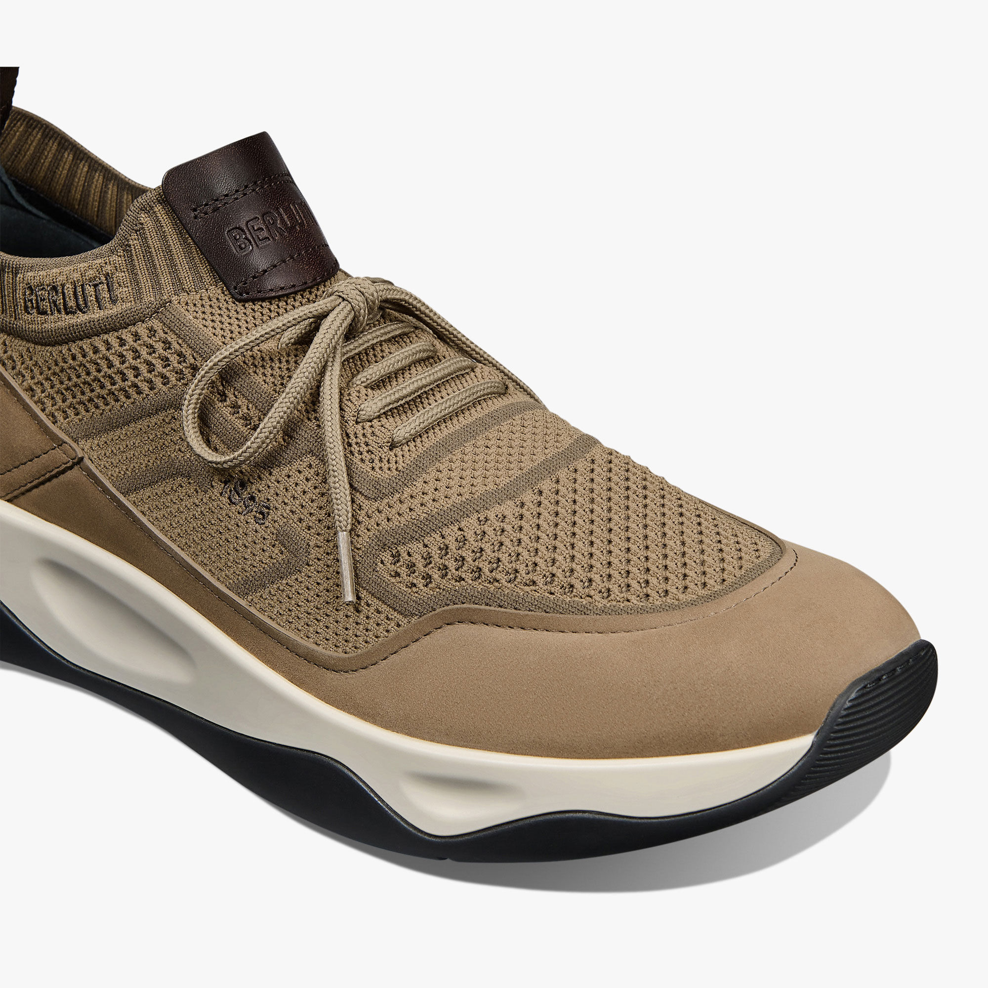 Shadow Knit, Nubuck Calf And Lagoon Calf Sneaker | Berluti US Shadow Knit, Nubuck Calf And Lagoon Calf Sneaker | Berluti US