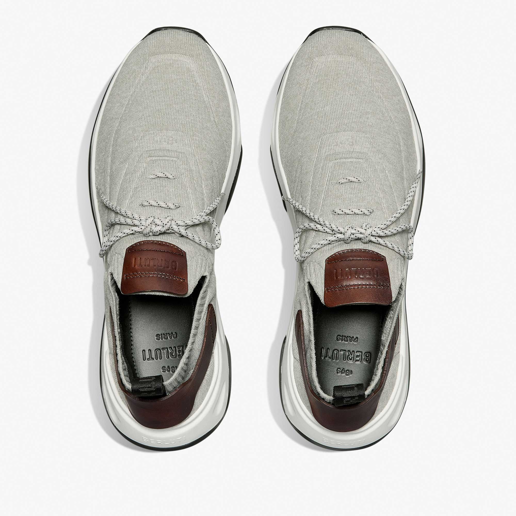 Shadow Knit And Leather Sneaker | Berluti US Shadow Knit And Leather Sneaker | Berluti US